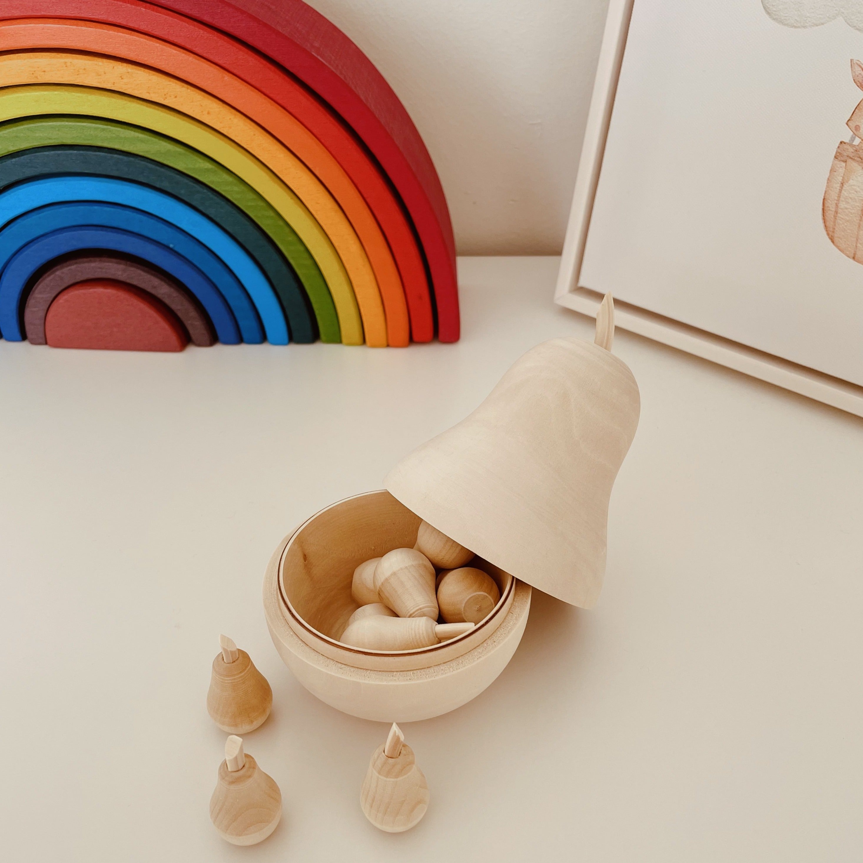 Wooden Toy | Pear Set | Rostok – A Hopping Bunny