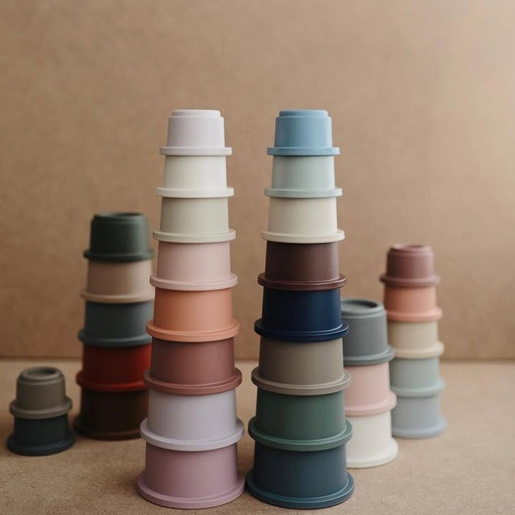Stacking Toy | Stacking Cups | Mushie – A Hopping Bunny