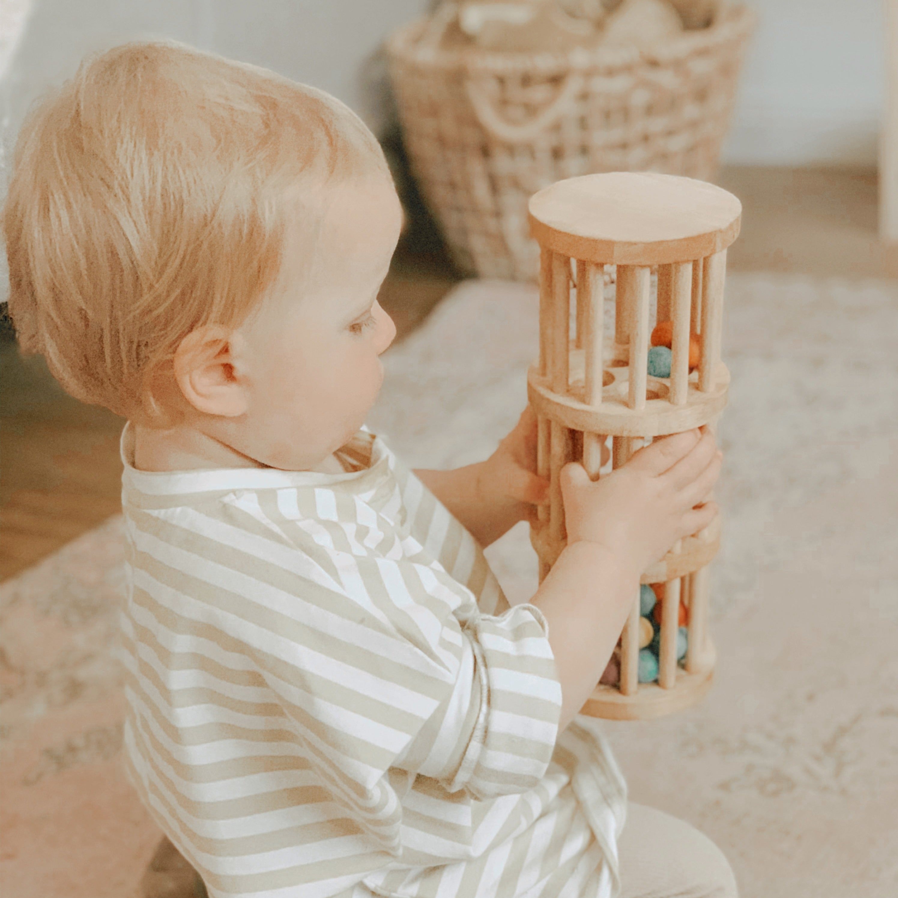 Wooden Toy | Rainmaker | Qtoys – A Hopping Bunny